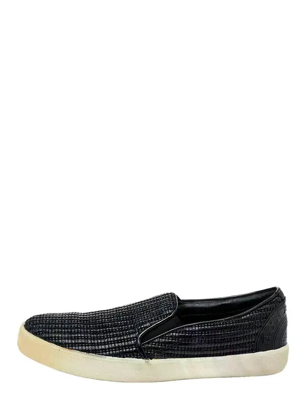 Burberry Patent Leather Slip-on Sneakers - Black