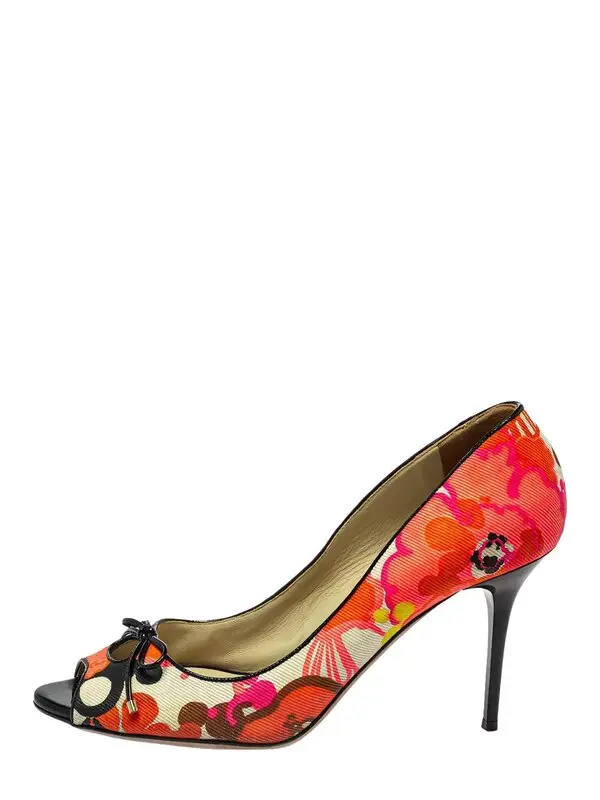 JIMMY CHOO 95mm Floral-print Leather Pumps - Neutrals