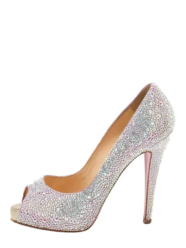 CHRISTIAN LOUBOUTIN 125mm Rhinestone-embellished Pumps - Pink