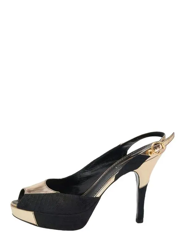 LOUIS VUITTON 115mm Leather Sandals - Black