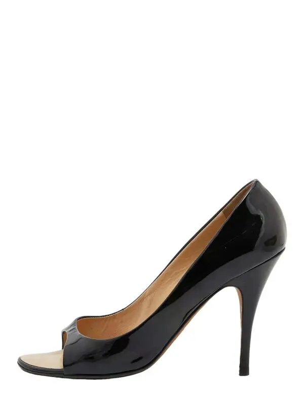 GIUSEPPE ZANOTTI Peep-toe Stiletto Sandals - Black