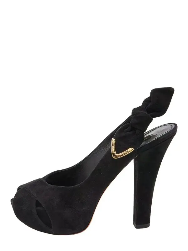 LOUIS VUITTON Suede Pumps - Black