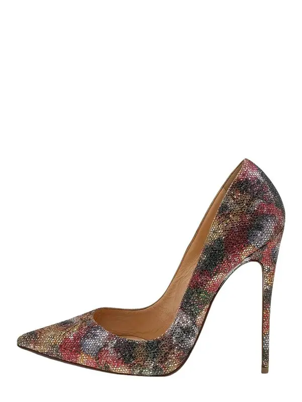 CHRISTIAN LOUBOUTIN 120mm So Kate Glitter Heeled Pumps - Multicolour