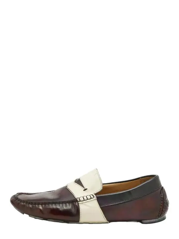 Dolce & Gabbana Leather Penny-slot Loafers - Brown