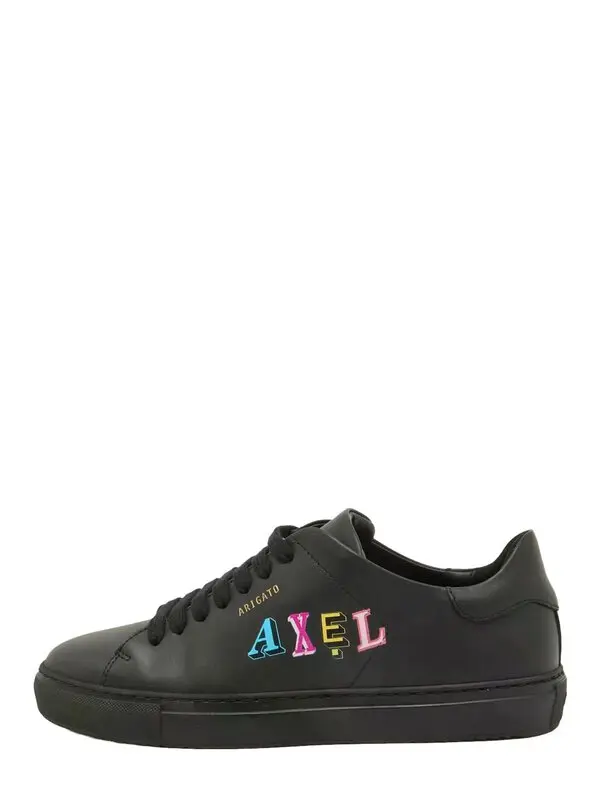 Axel Arigato Leather Logo-print Sneakers - Black