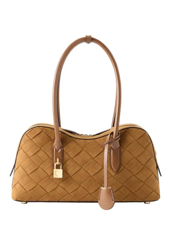 Stella McCartney Ryder Medium Woven Shoulder Bag - Brown