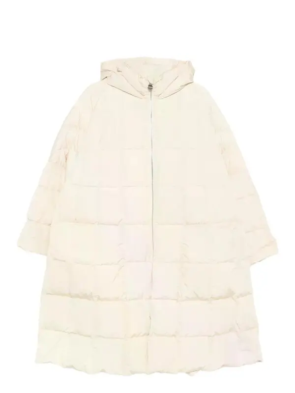 IENKI IENKI Trapeze Hooded Coat - Neutrals