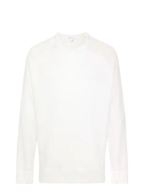 JAMES PERSE Ribbed Crewneck Sweatshirt - Neutrals