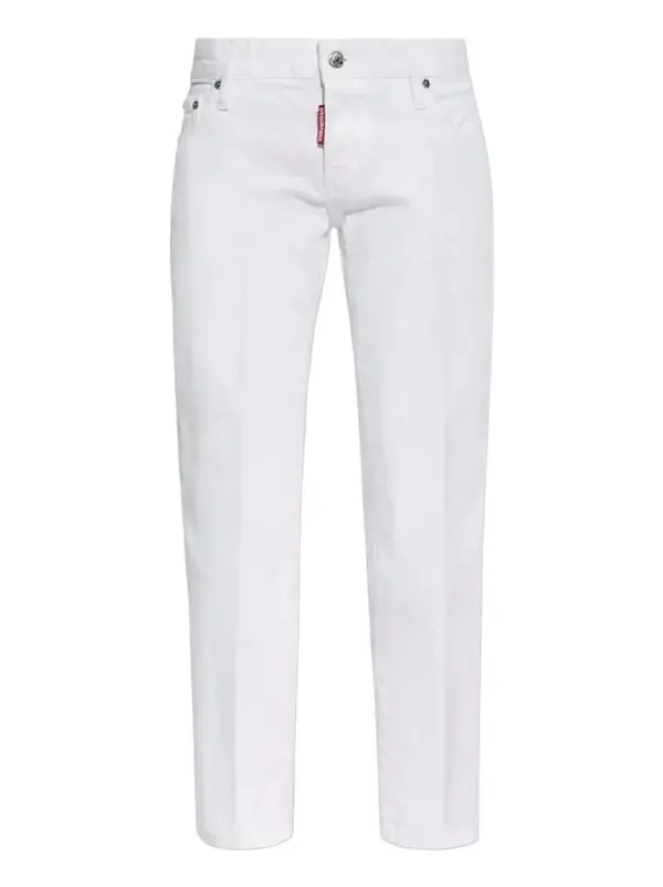 Dsquared2 Buttoned Belt-loop Jeans - White
