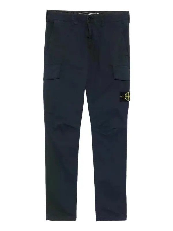 Stone Island Logo-patch Cargo Pants - Blue