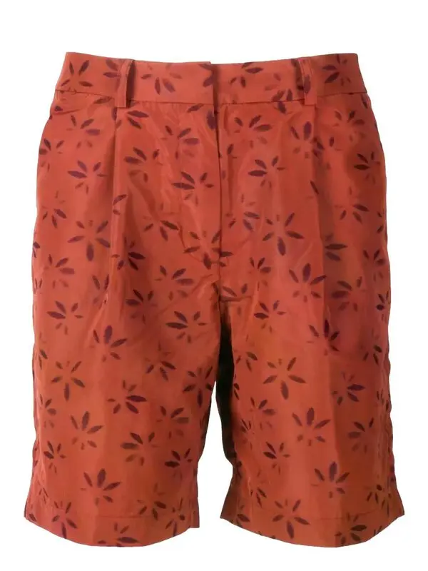 K-WAY Jacquard Shorts - Red
