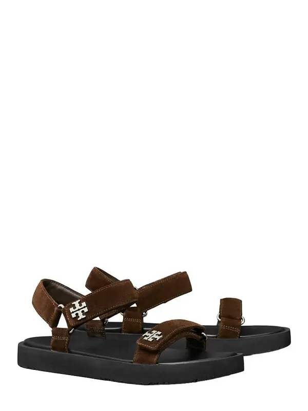 Tory Burch Kira Sport Slim Sandal - Dark Cocoa/perfect Black