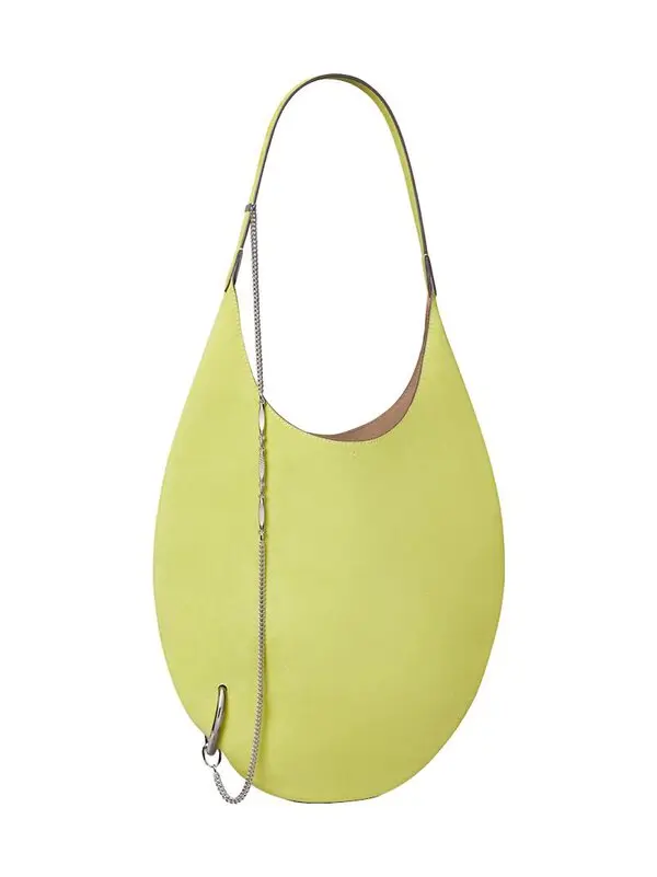 Tory Burch Pierced Soft Suede Bag - Citrus Green