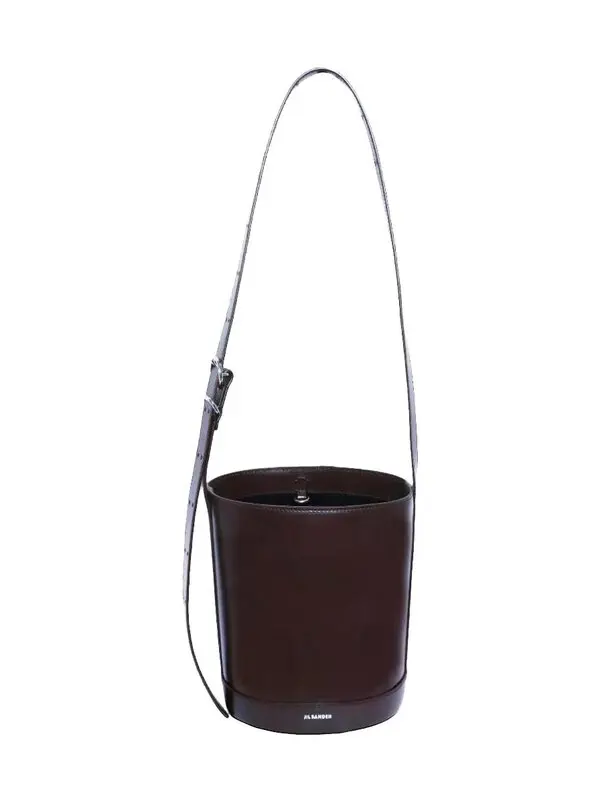 JIL SANDER Cannolo Bucket Bag - Red