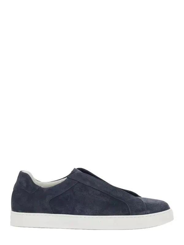 DOUCAL'S Leather Sneakers - Blue