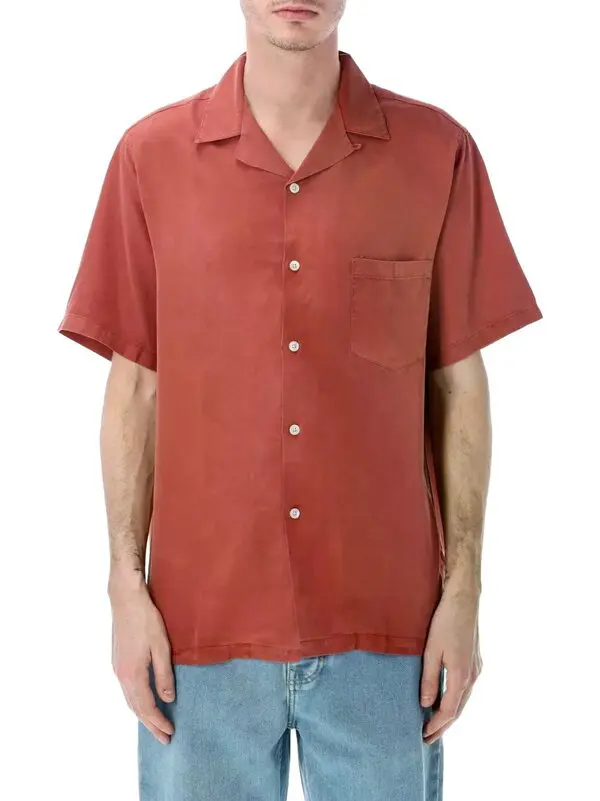 Portuguese Flannel Dogtown Pocket Short-sleeve Shirt - Red