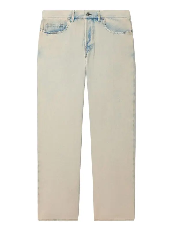 GOLDEN GOOSE Straight-leg Skate Denim Pants - White