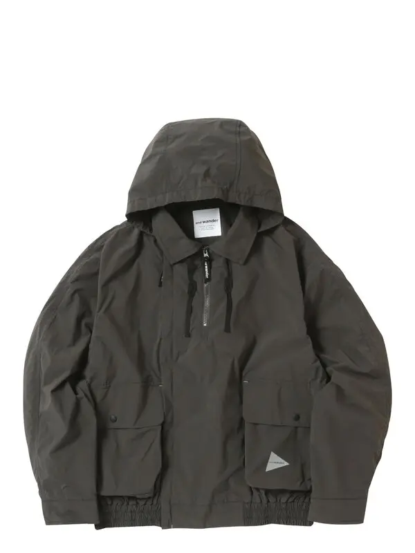 AND WANDER Water-repellent Lightweight Jacket - Grey