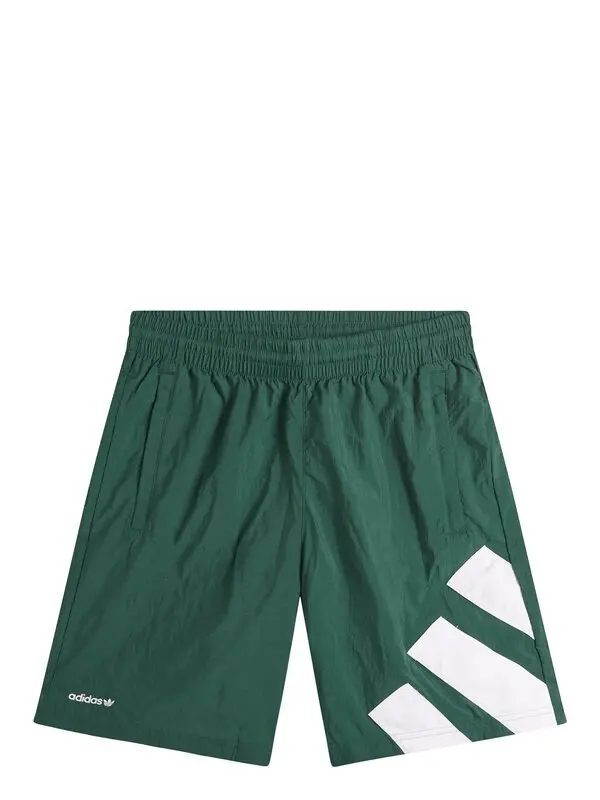 Adidas Three Bar Logo Short - Collegiate Green/white