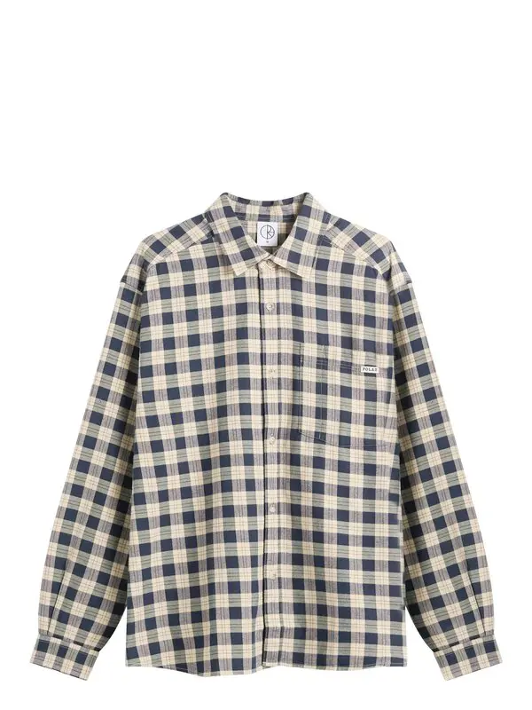 POLAR SKATE CO. Mitchell Check Shirt - Teal/butter