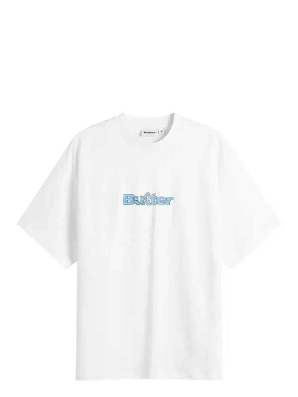 BUTTER GOODS Smashed Logo T-shirt - White