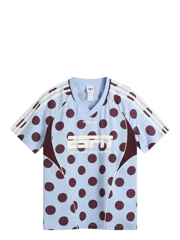 Adidas Polka Dot Short Sleeve Jersey - Clear Sky