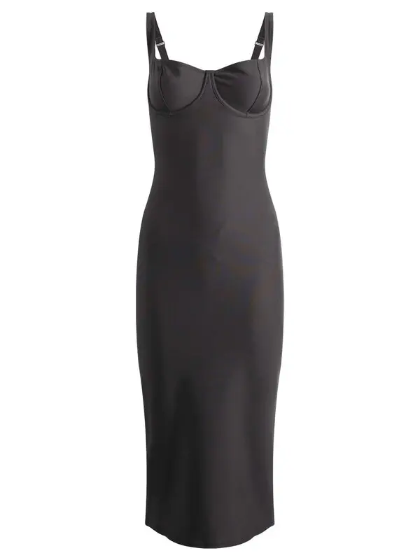 SKIMS Body Halter Midi Dress - Onyx