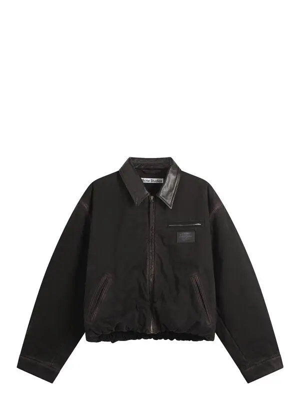 Acne Studios Okra Bomber Jacket - Dark Brown