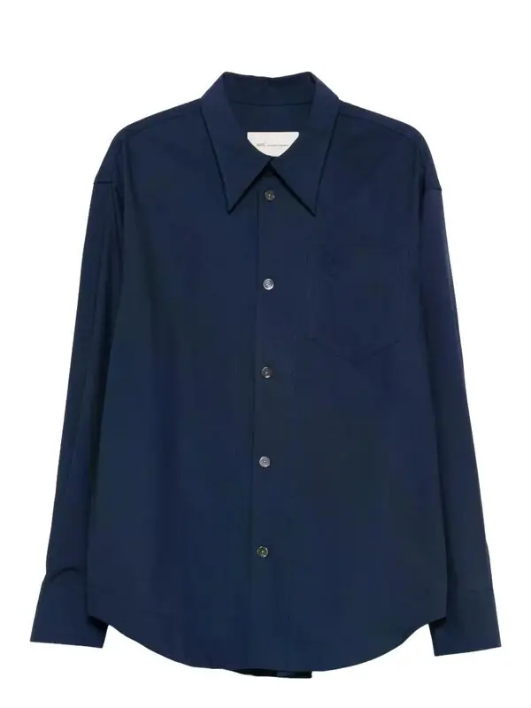 AMI Paris Pocket Shirt - Blue