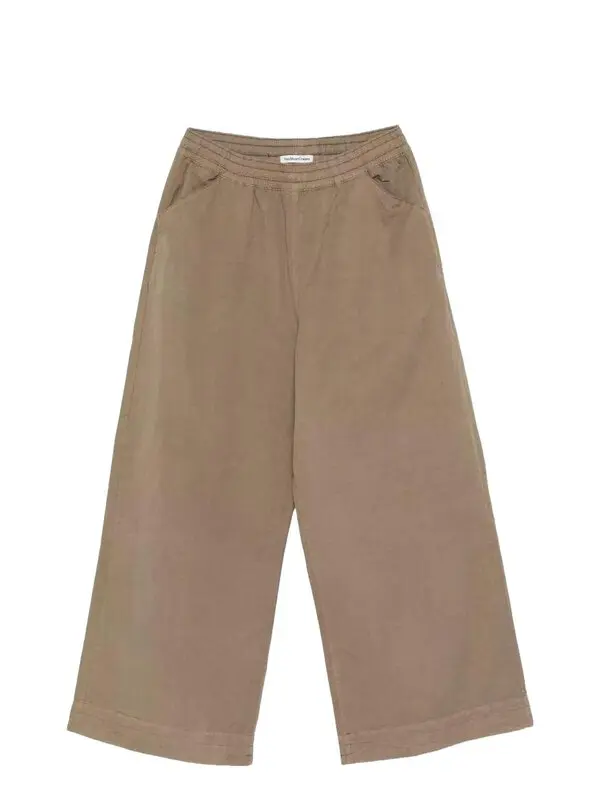 You Must Create Elasticated Wide Leg Trousers - Brown