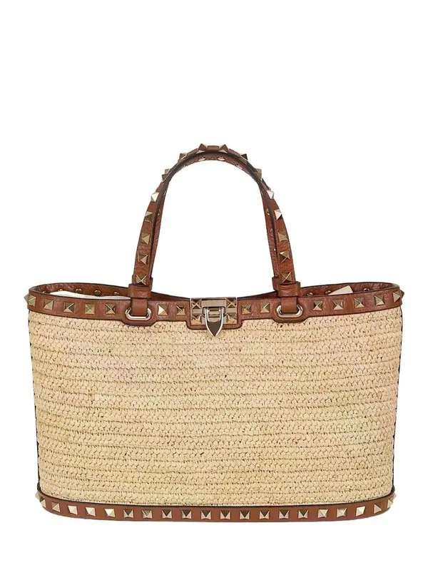 Valentino Garavani Rockstud Tote - Neutrals
