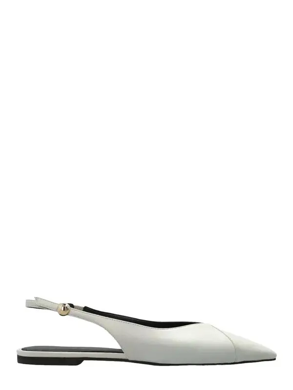 Furla Sfera Pointed-toe Leather Pumps - Grey