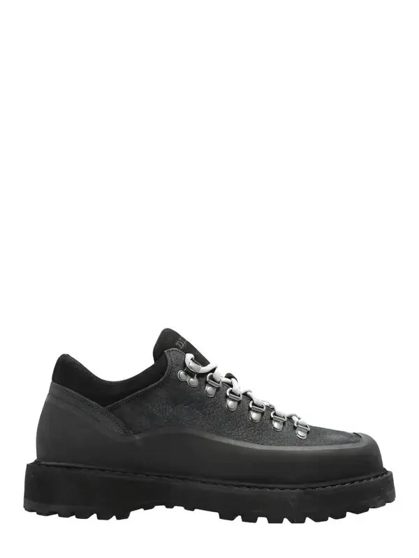 Diemme Cornaro Gomma Lace-up Leather Sneakers - Black