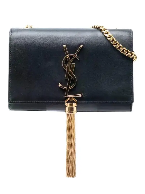 Saint Laurent Monogram Kate Tassel Crossbody Bag - Black