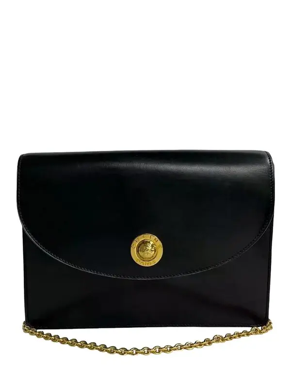 Celine 20th Century Calfskin Star Ball Crossbody Bag - Black
