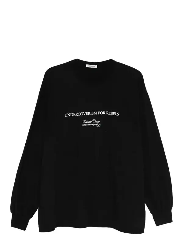 Undercover Long-sleeved Round-neck Sweater - Black