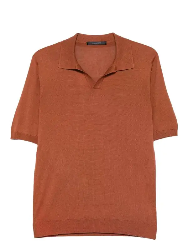 Tagliatore Keith V-neck T-shirt - Brown