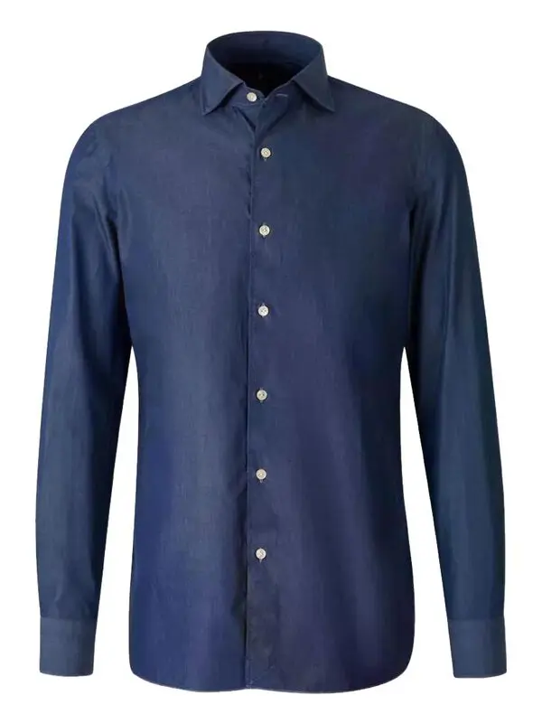 LUIGI BORRELLI Buttoned Shirt - Blue