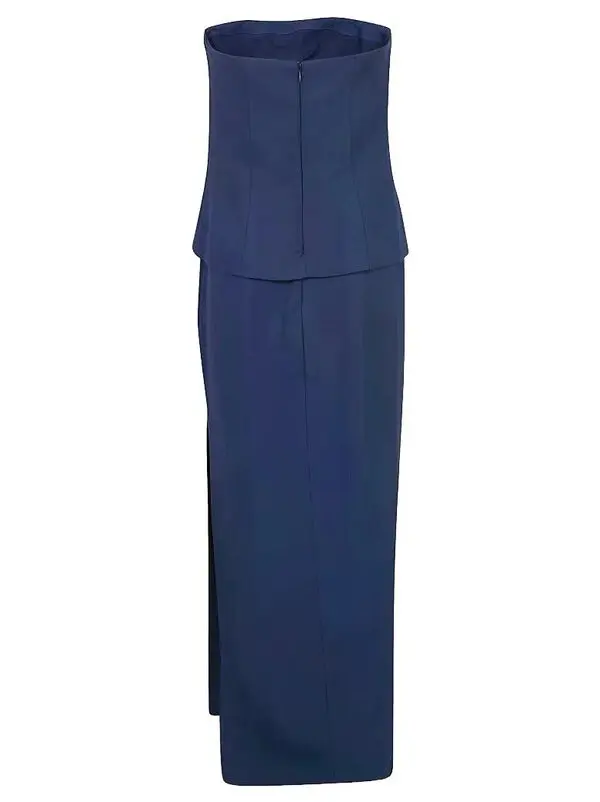 Ralph Lauren Strapless Maxi Dress - Blue