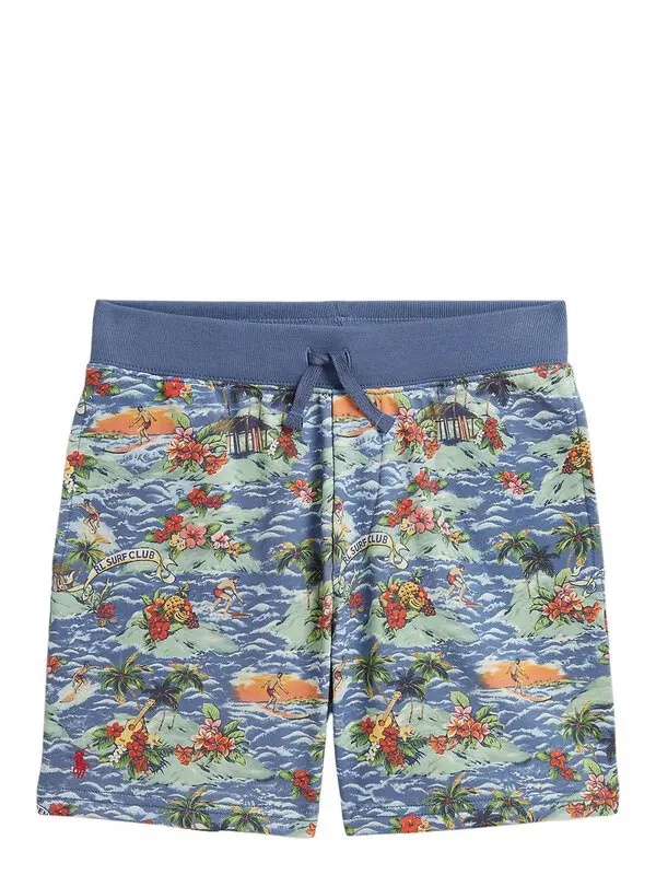 Ralph Lauren Tropical-print French Terry Shorts - Rl Surf Club