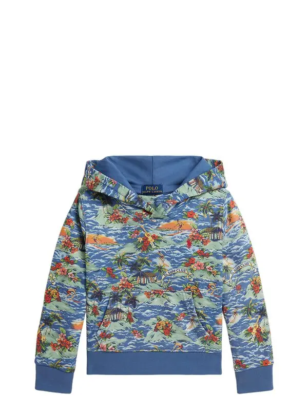 Ralph Lauren Tropical-print French Terry Hoodie - Rl Surf Club