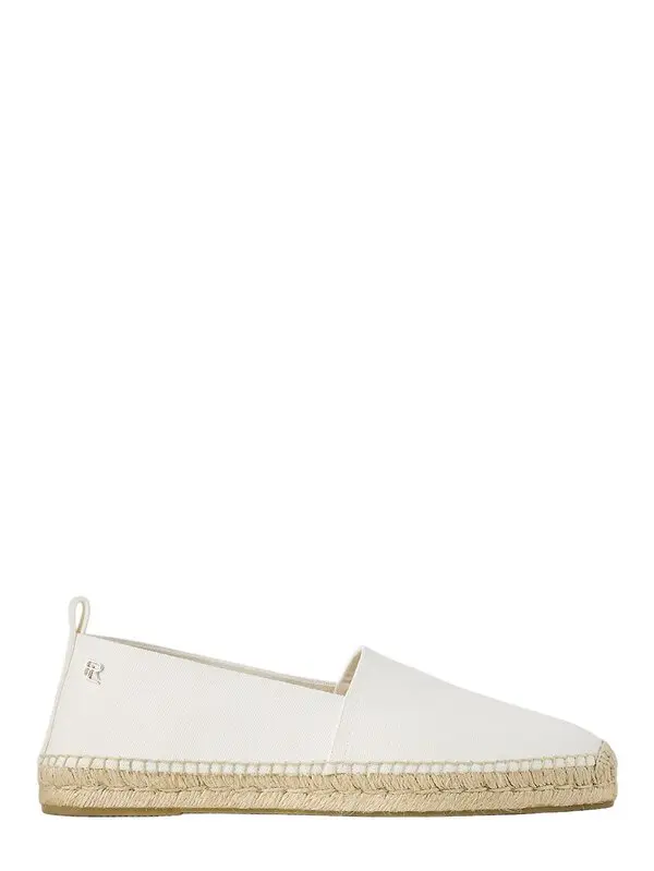 Ralph Lauren Bosworth Linen-silk Espadrille - Cream