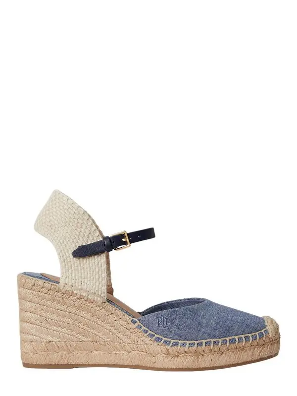 Ralph Lauren Robby Chambray Espadrille - Blue/refined Navy/natural