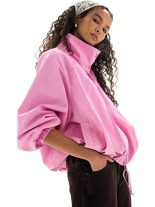 Free People Chelsea Funnel-neck Jacket - Sugar Magnolia