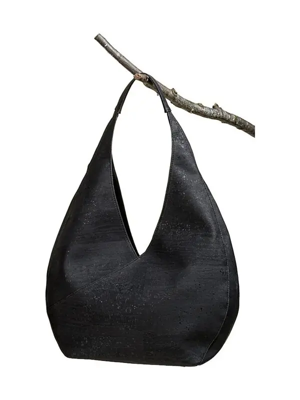 TIRADIA CORK Shoulder Bag - Black