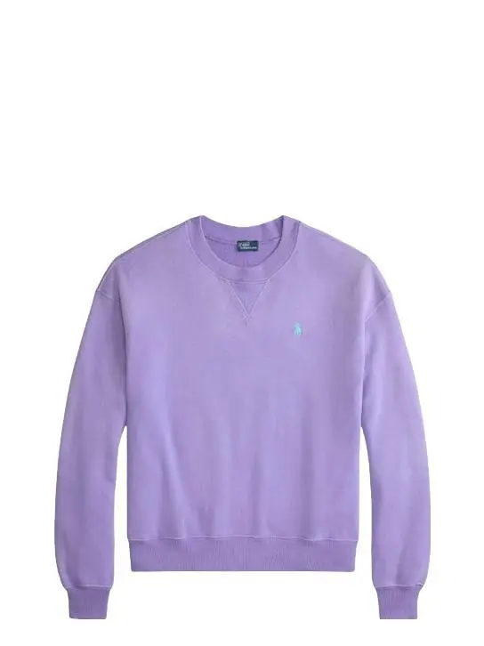 Polo Ralph Lauren Island Knit Long Sleeve Crew Neck Sweatshirt - Pure Lilac