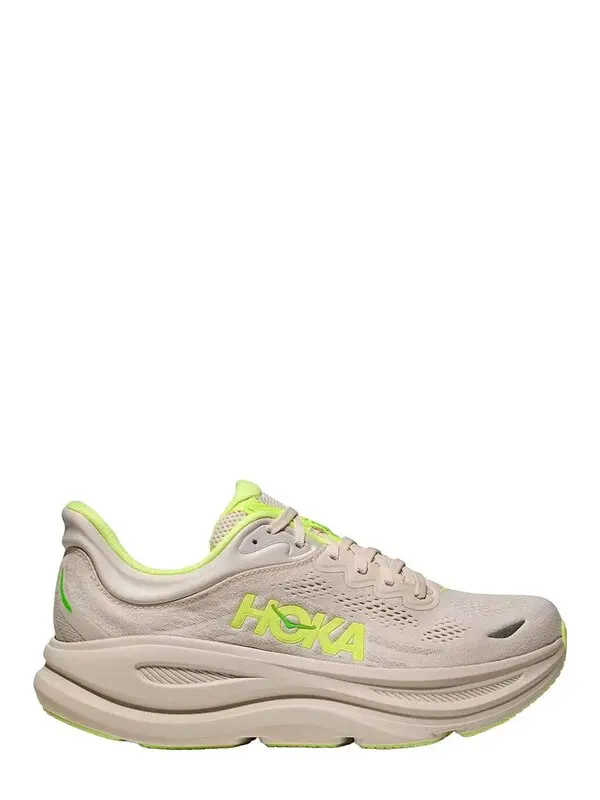 Hoka One One Bondi 9in - Grout/neon Yuzu