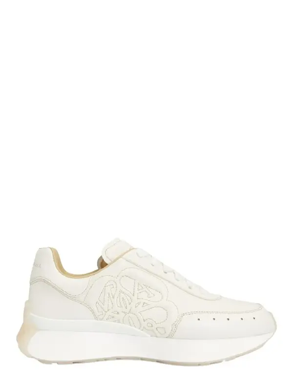 Alexander McQueen Sprint Runner Embroidered - Vanilla