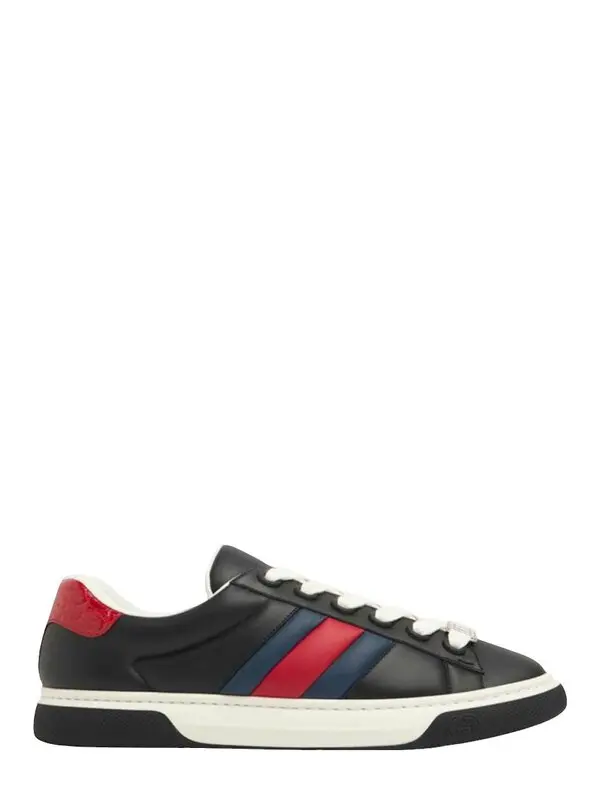 Gucci Ace Web Strap - Black/green/red