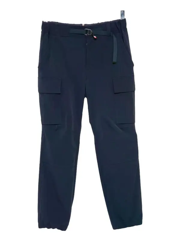 Moncler Logo-embroidered Trousers - Blue